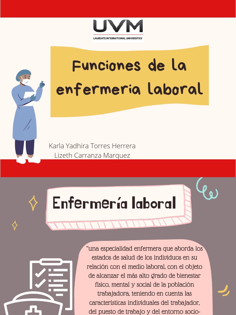 Funciones de Enfermeria Laboral | PDF | Enfermería | Medicina CLINICA