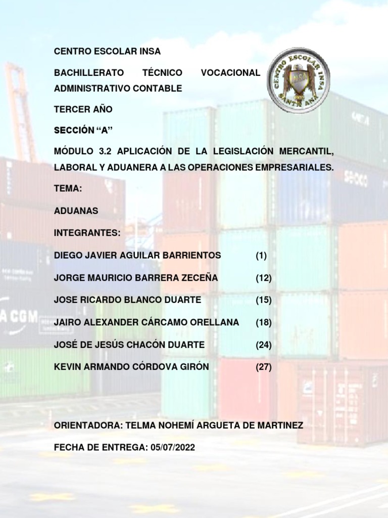 Aduanas Grupo Six | PDF | aduana | Centroamérica