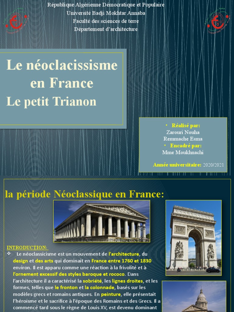 Néoclassicisme en France | PDF | Château de Versailles