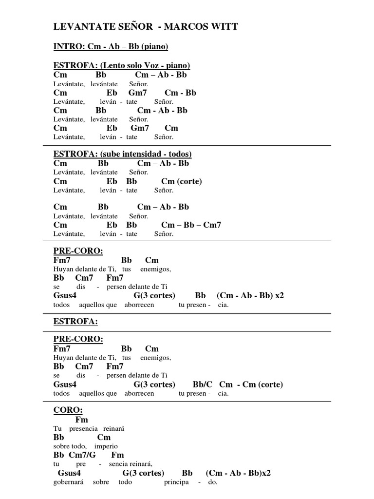 Levantate Señor | PDF