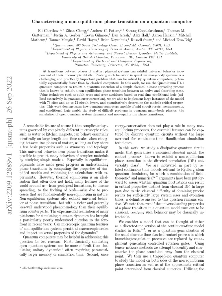 Quantum Phase Transitions Explored | PDF | Quantum Mechanics | Quantum Computing