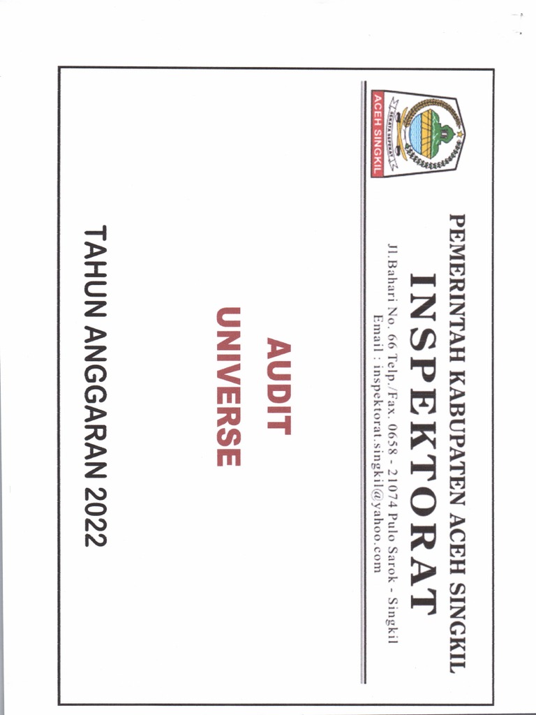 Audit Universe | PDF