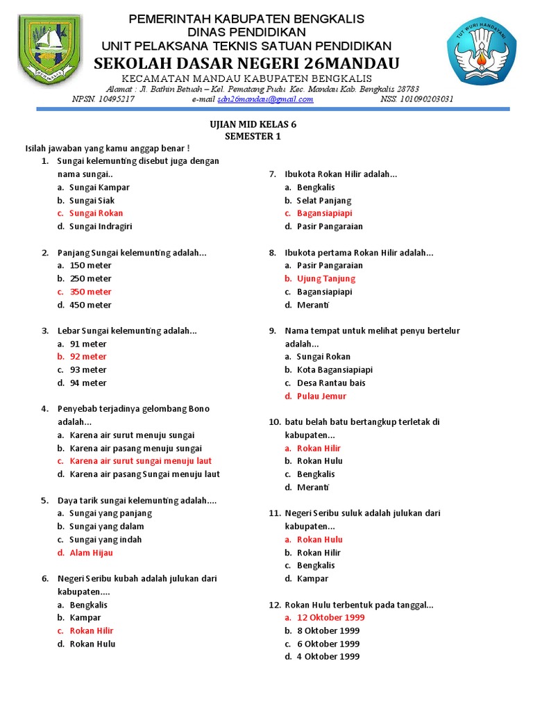Ujian Kelas 6 Bmr Pdf