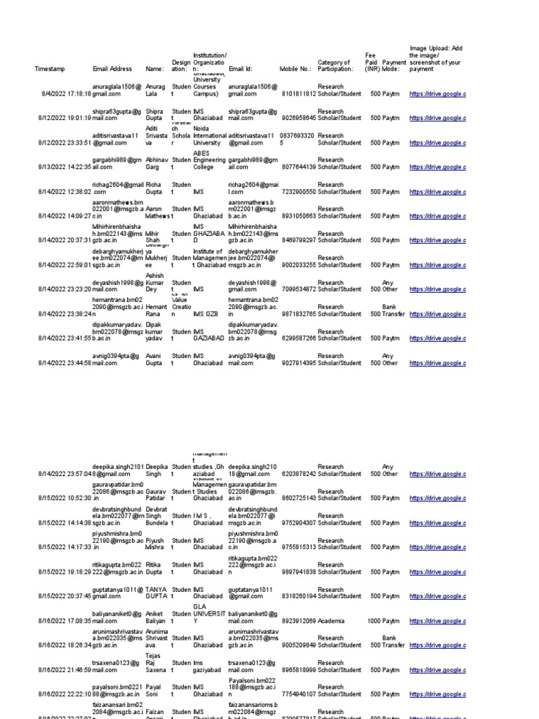 MDP On Marketing Analytics Form Value Creation - Registrations | PDF ...