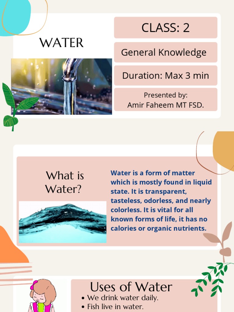 WATER | PDF | Water | Rain