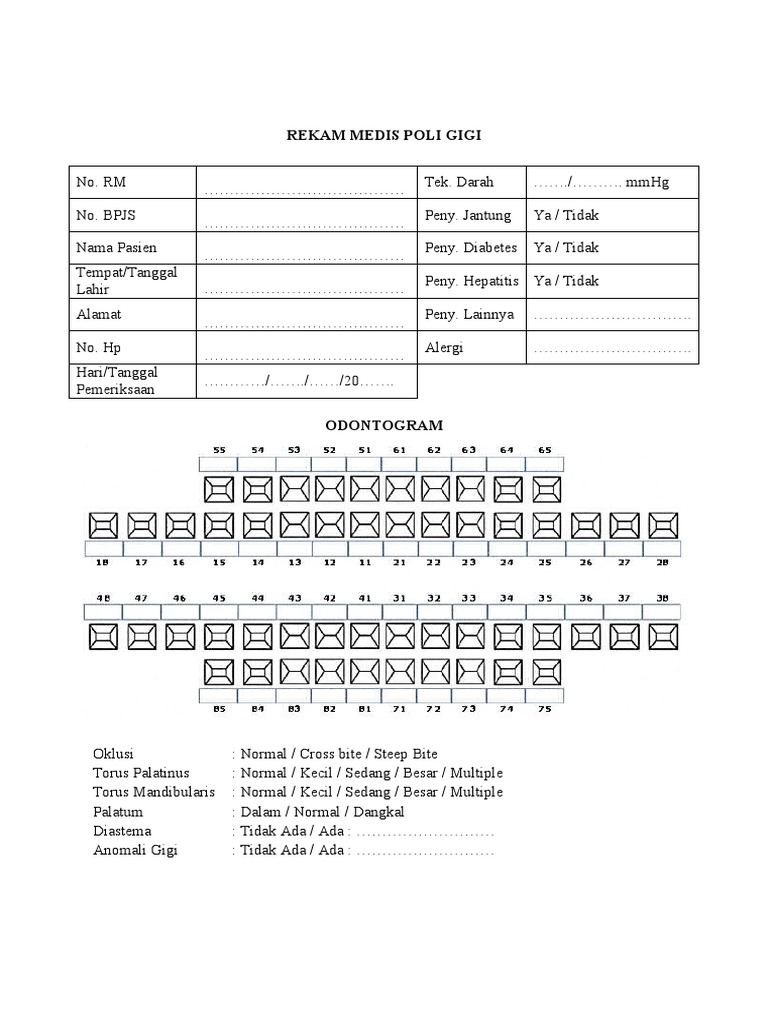 Contoh RM Poli Gigi PKM | PDF