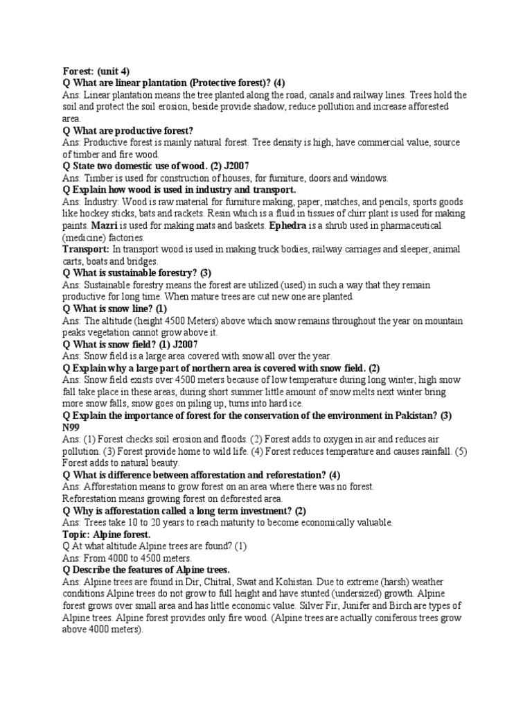 Forest | PDF | Trees | Soil