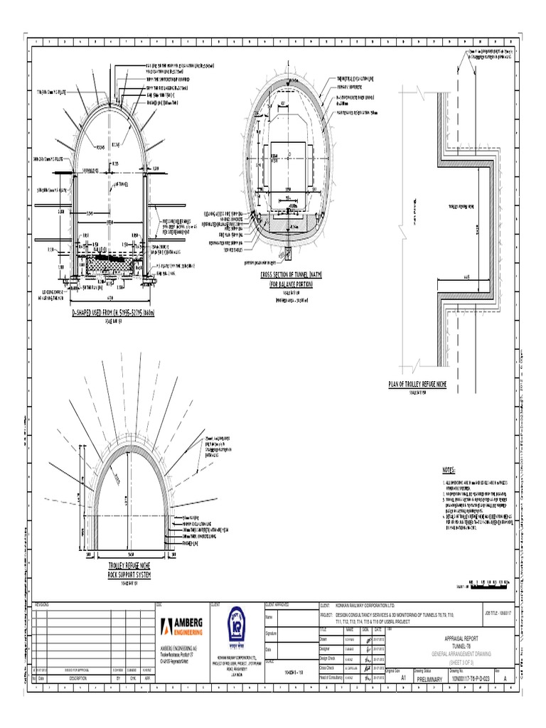 Tunnel Drawing D Shape | PDF