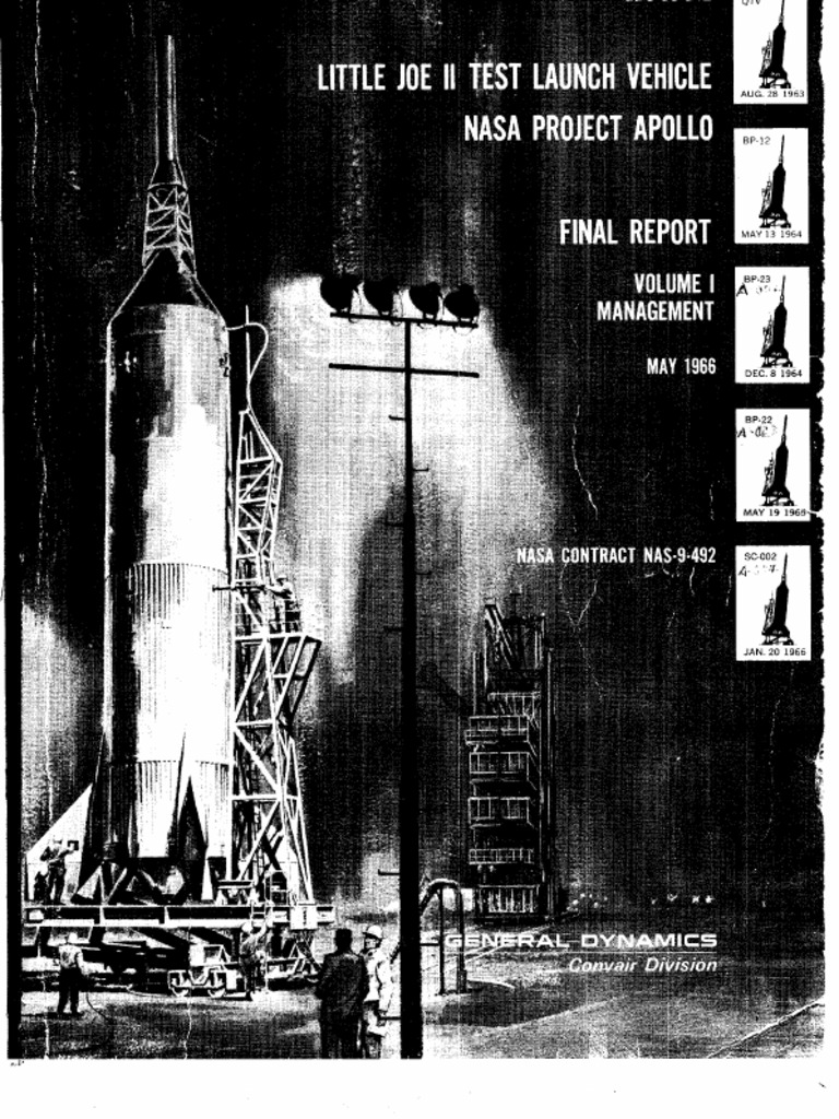 Little Joe II Test Launch Vehicle NASA Project Apollo. Volume 1 ...