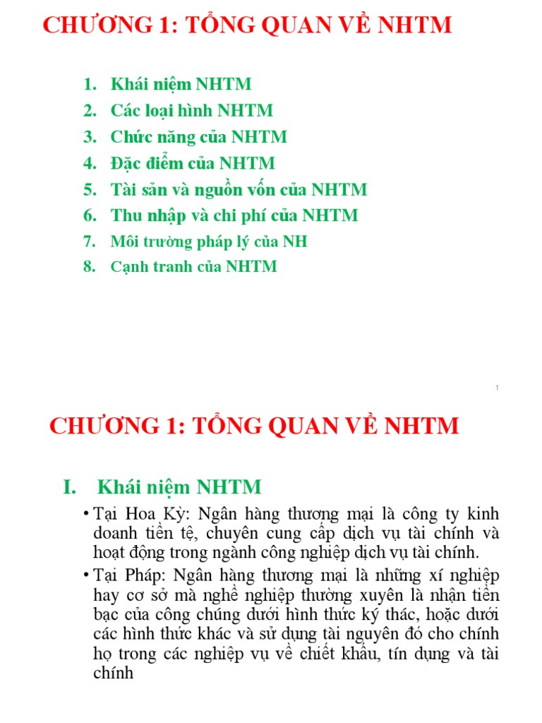 1 Chương 1 - T NG Quan NHTM | PDF