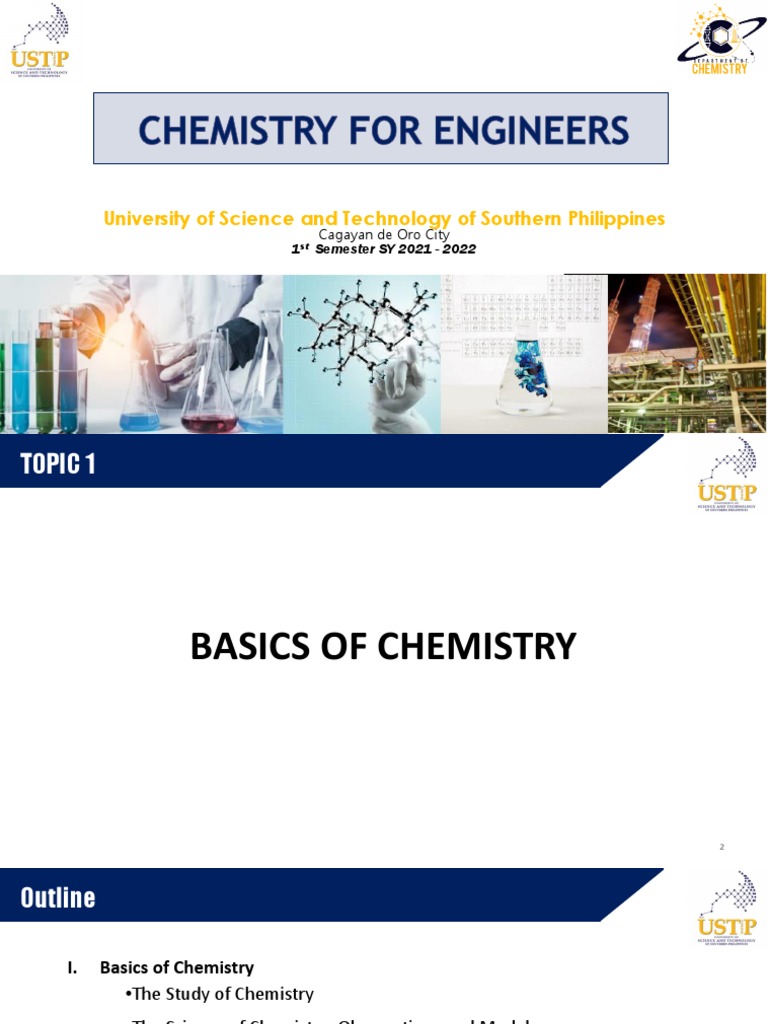 1 - Basics of Chemistry | PDF | Mole (Unit) | Stoichiometry