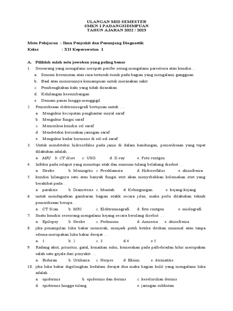 UTS IPPD Dan KDTK Kelas XII Keperawatan 1 Oleh Fitri Indah Sari SIregar ...