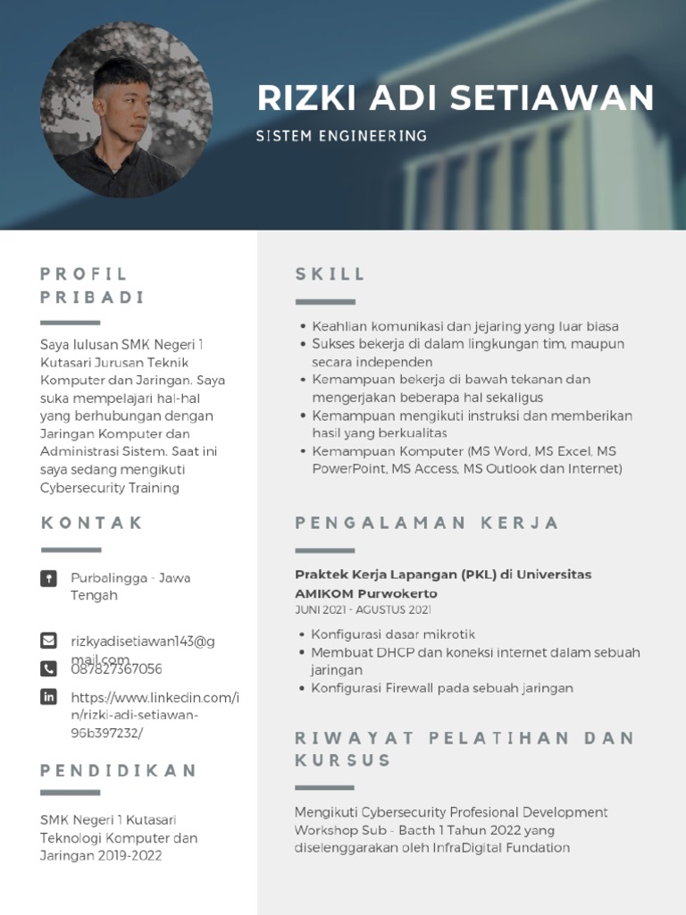 CV - Rizki Adi Setiawan | PDF