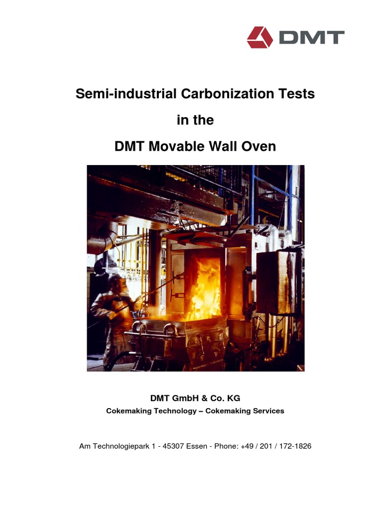 Semi-Industrial Carbonization Test in The DMT Movable Wall Oven | PDF ...