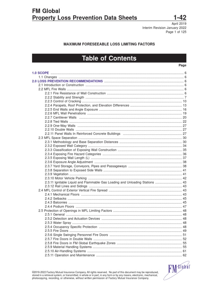 Fmds0142-Maximum Foreseeable Loss Limiting Factors | PDF | Wall | Masonry
