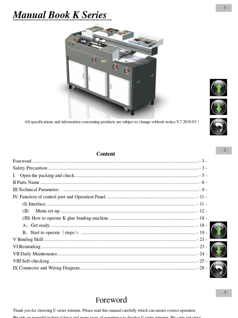 Boway K 5 Manual | PDF | Adhesive | Bookbinding