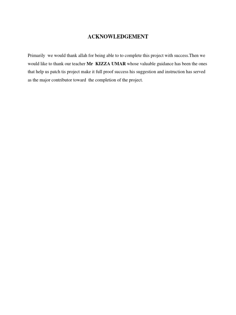 ACKNOWLEDGEMENT | PDF | Human Migration | Immigration