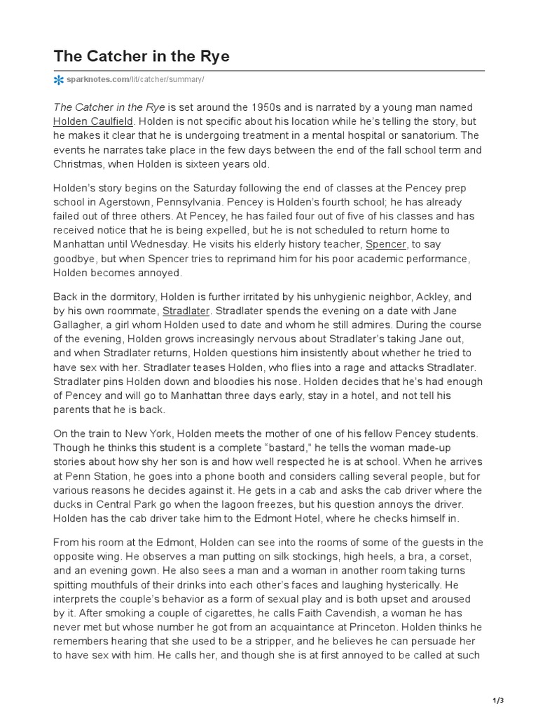 The Catcher in The Rye | PDF