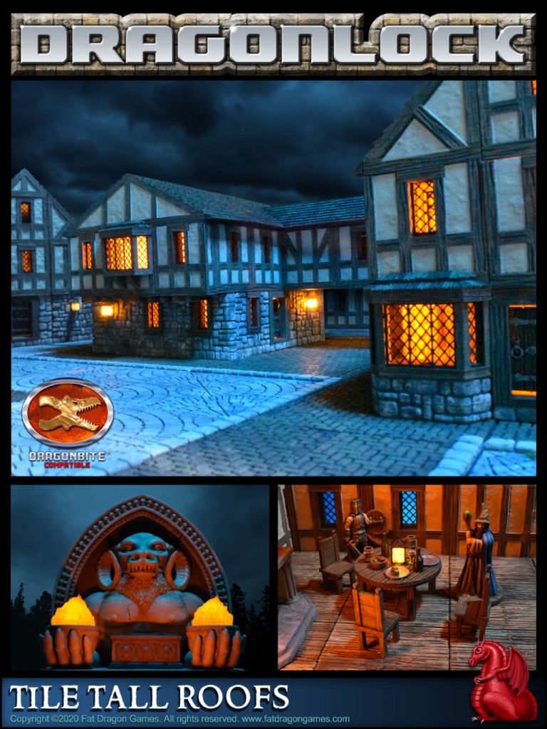 Dragonlock Dragonshire Tile Tall Roofs Inst | PDF | 3 D Printing | Industrial Processes