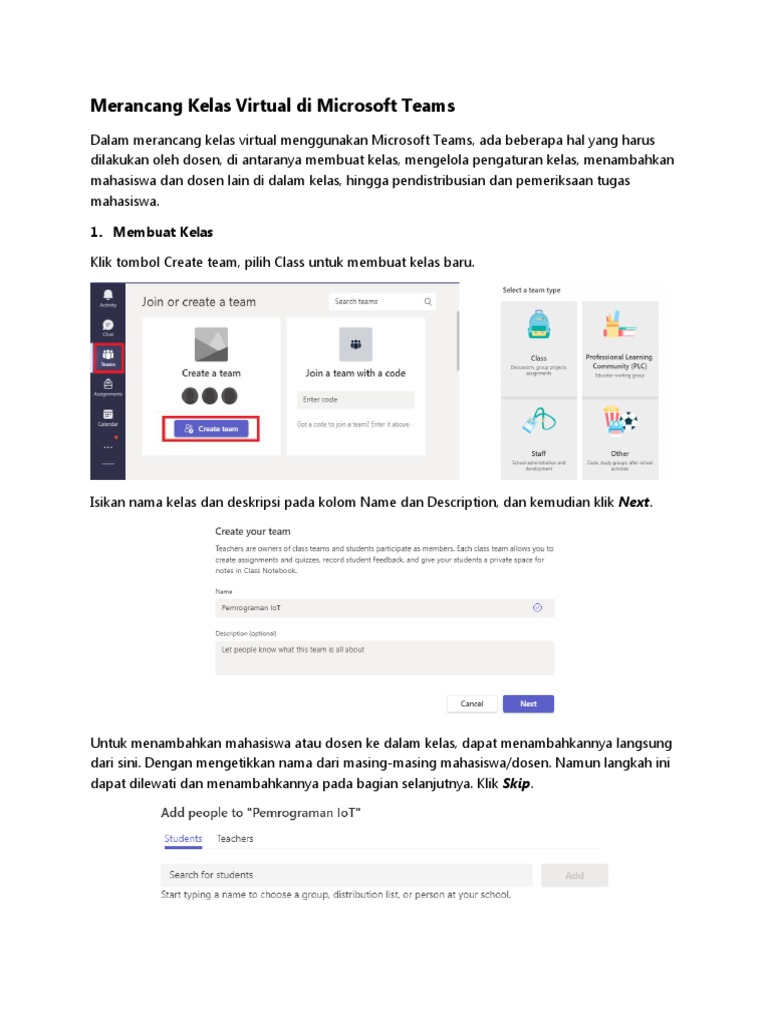 Microsoft Teams - Class | PDF | Komputer