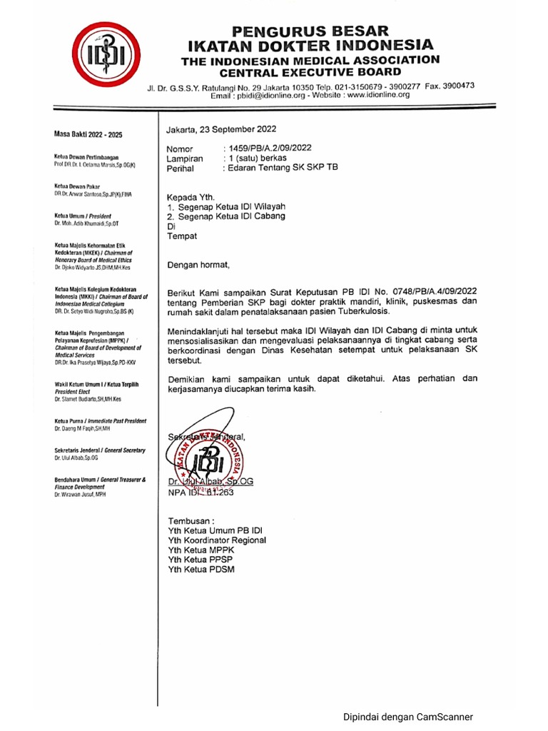 Edaran SK SKP TB | PDF