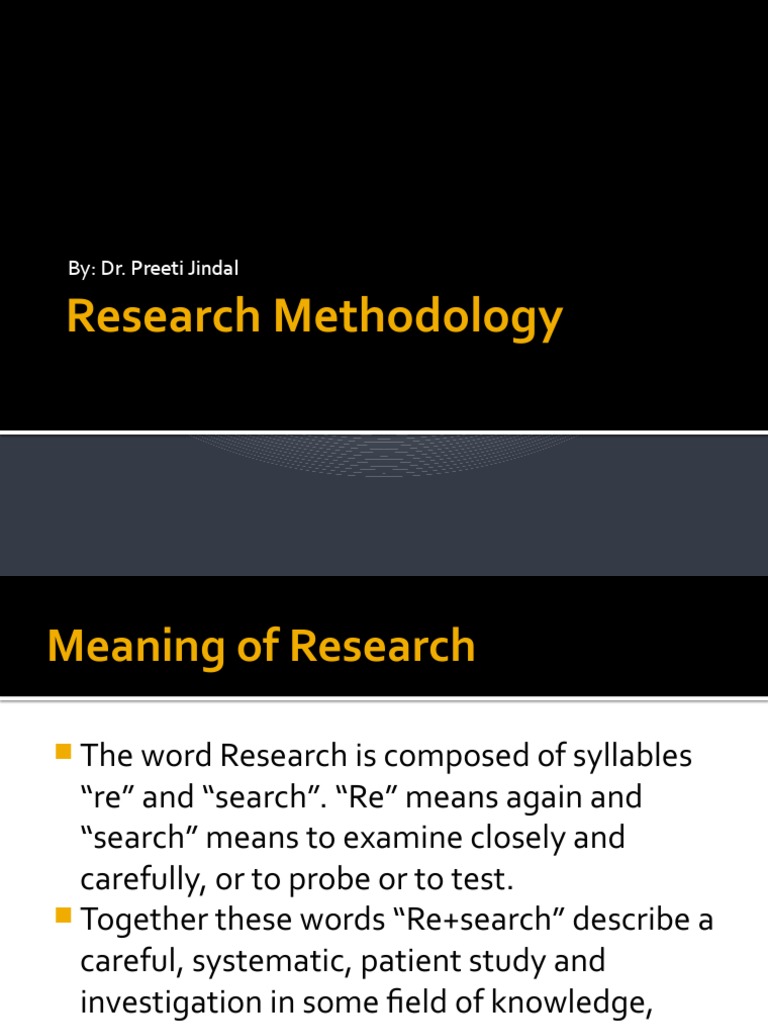 Understanding Research Methodology | PDF | Qualitative Research ...