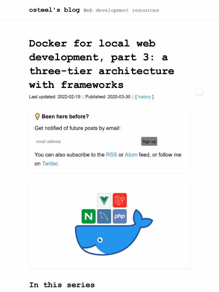 Docker Three-Tier Architecture Guide | PDF | Php | Computer File