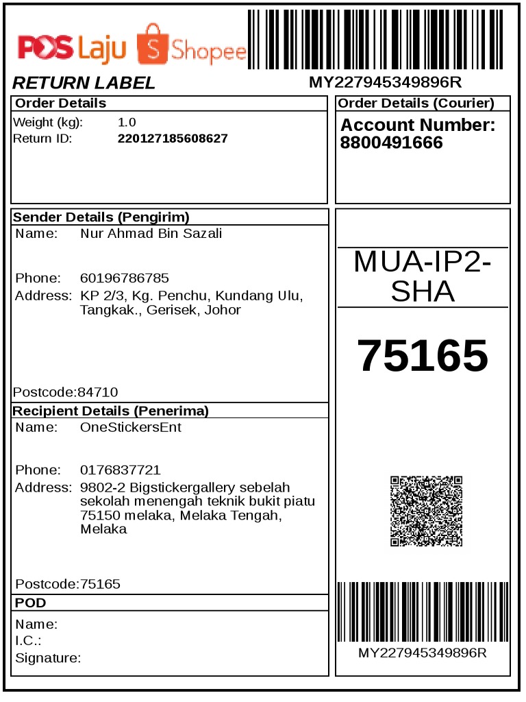 Get Return Label | PDF