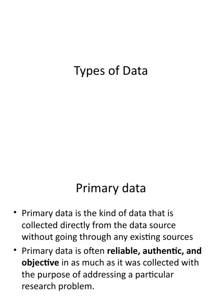 Types of Data | PDF | Qualitative Research | Statistics