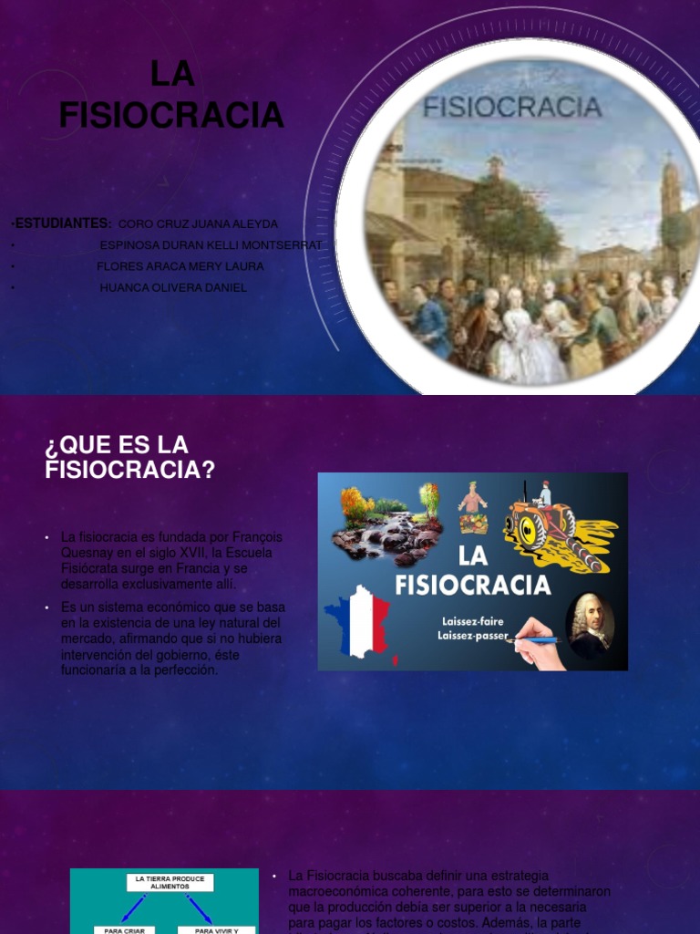 Origen y Principios de la Fisiocracia | PDF | Economias | Ciencias ...