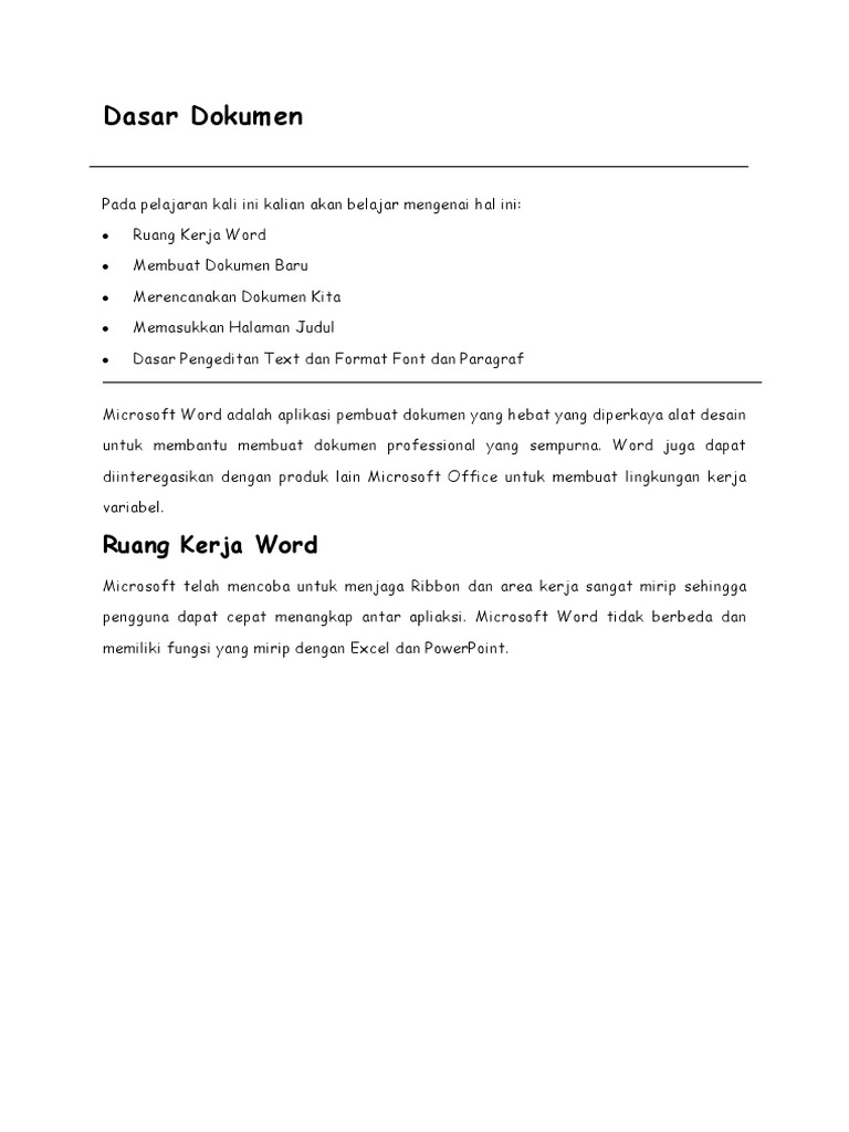 Modul Word Kelas 5 | PDF