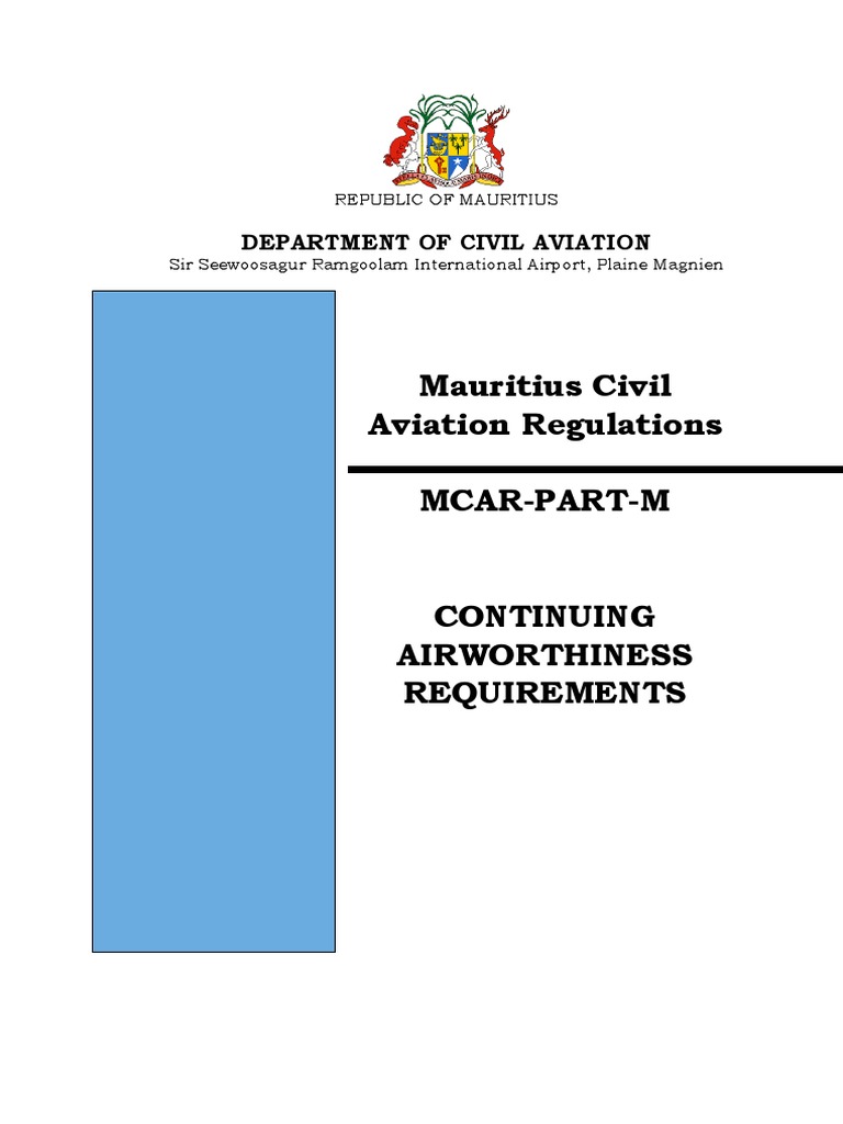 MCAR-Part-M: Airworthiness Standards | PDF | Aviation | Transport
