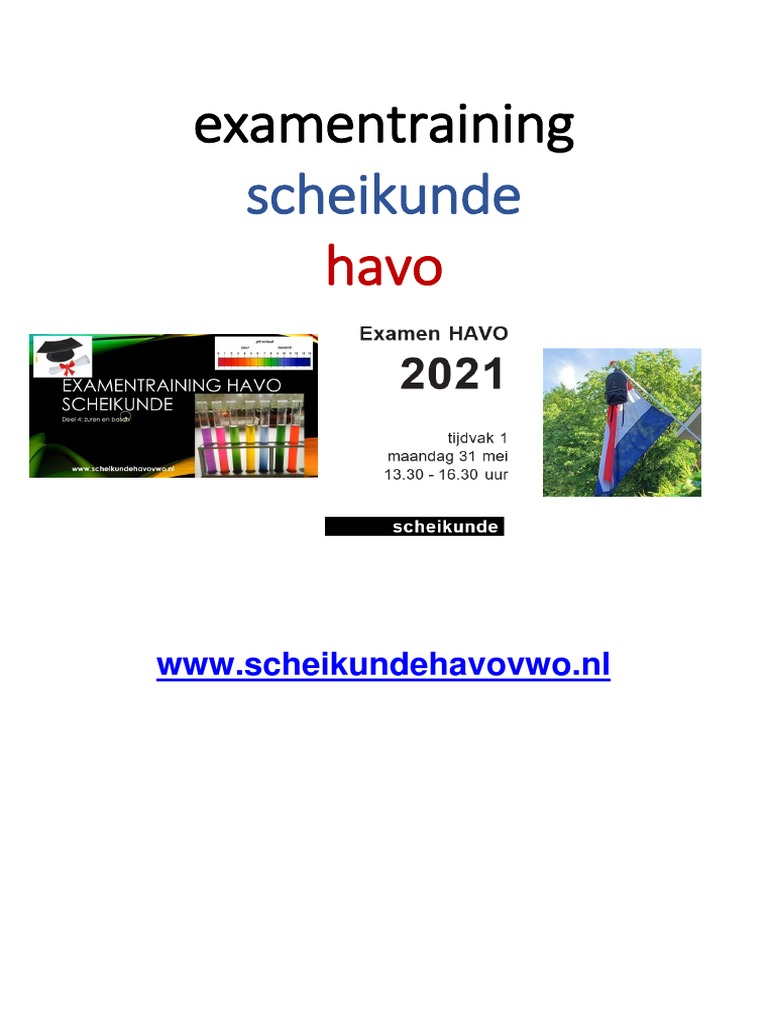 Examentraining Scheikunde HAVO | PDF