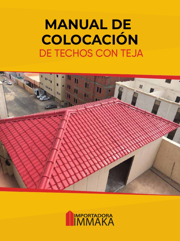 Manual de Colocación: de Techos Con Teja | PDF | Aislamiento térmico ...
