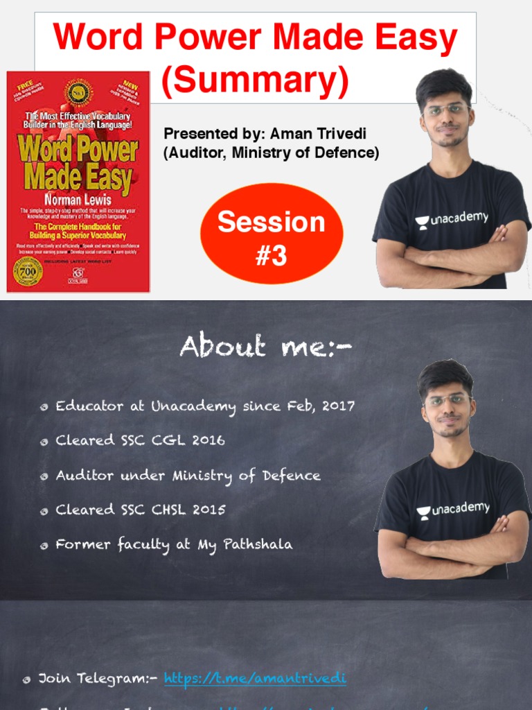 Word Power Made Easy PDF Part-1 | PDF | Psychiatry | Neurology