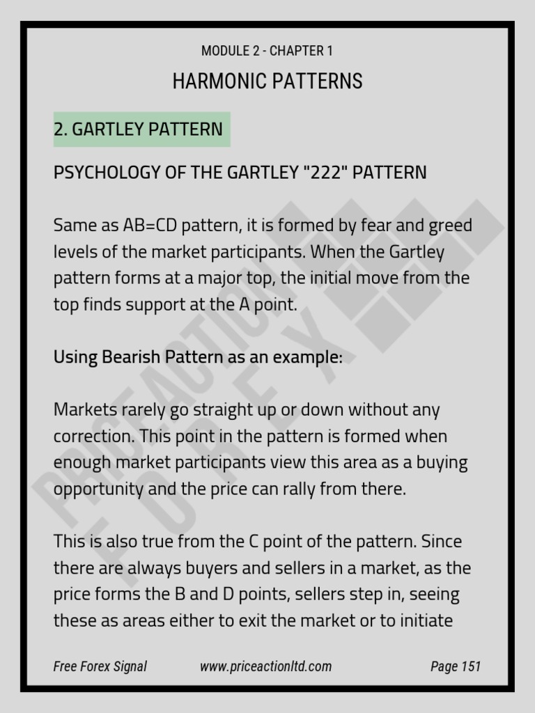 Gartley Pattern in Trading Psychology | PDF | Business