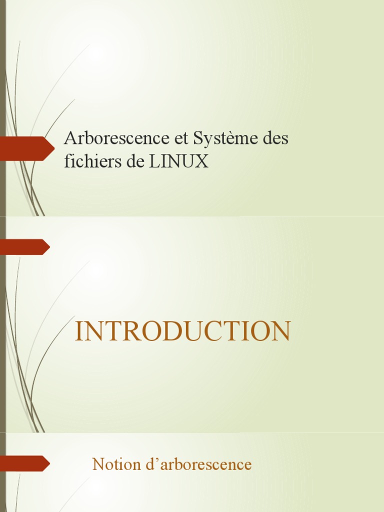 Arborescence Et Système Des Fichiers de LINUX | PDF | Développement de ...