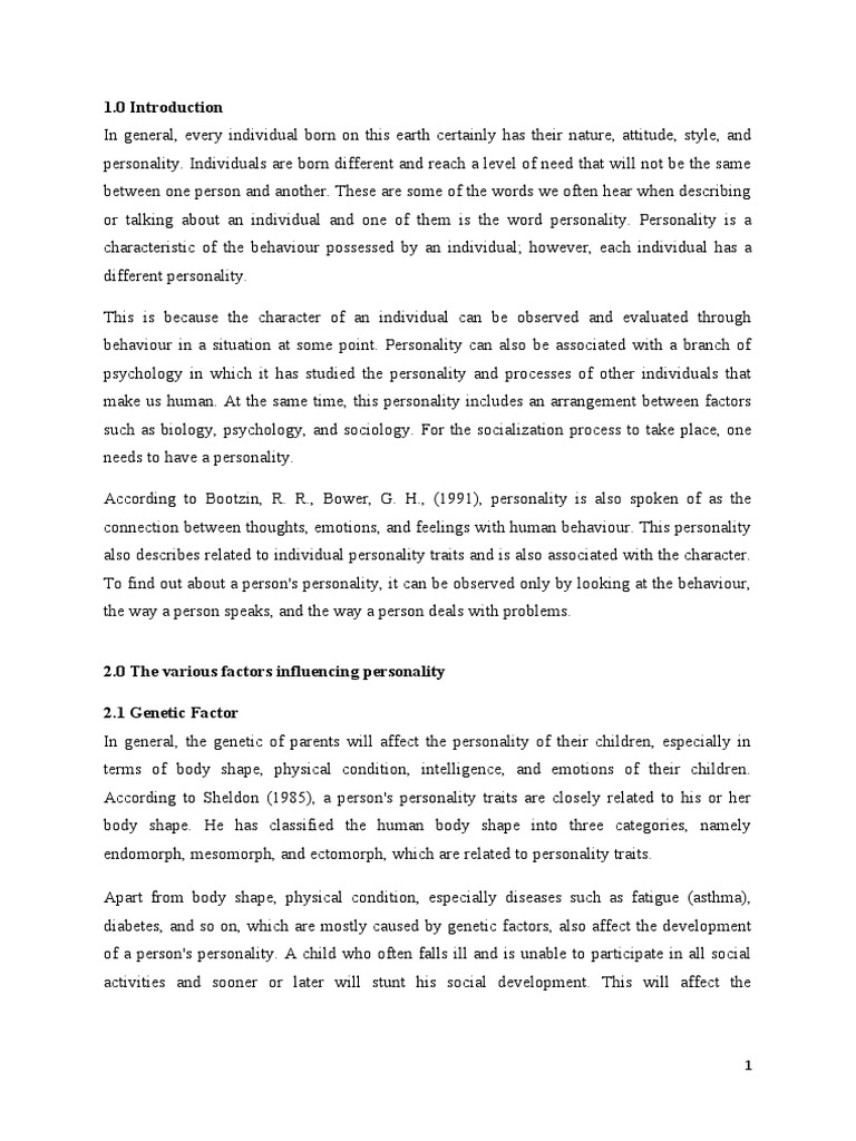 ABPD2103 Personality | PDF | Intelligence | Perception