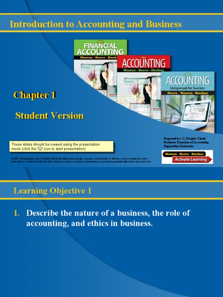 CH 1 Introduction To Accounting and Business | PDF | Generally Accepted ... CH 1 Introduction To Accounting and Business | PDF | Generally Accepted ...