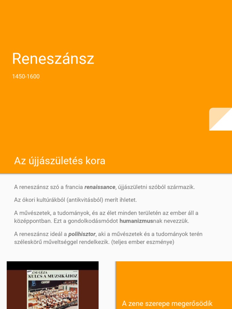 Reneszánsz 6. O. | PDF