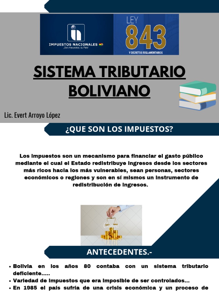 Sistema Tributario Boliviano: Estructura y Función | PDF | Impuestos ...
