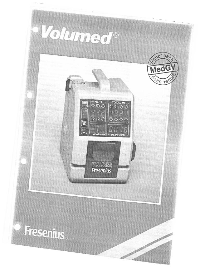 Fresenius Volumed - Reparatur Handbuch | PDF
