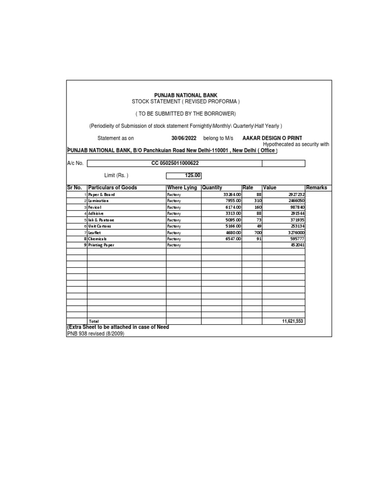 PNB_Stock_Statement_June_2022__1_ | PDF