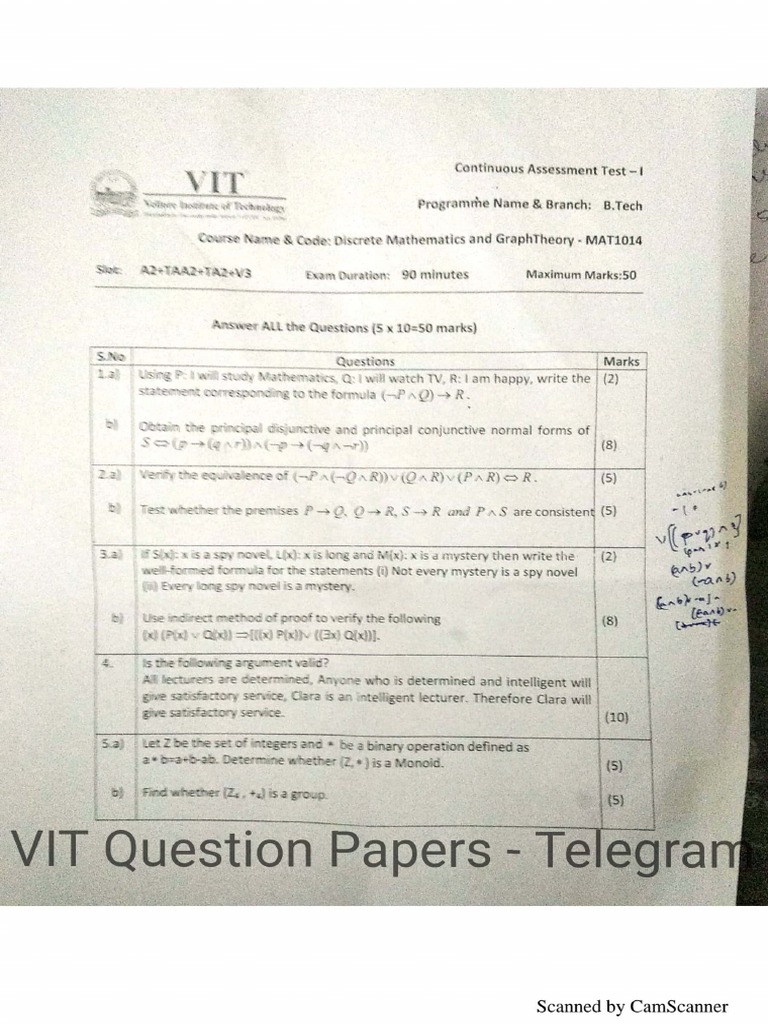 Discrete Mathematics and Graph Theory | PDF