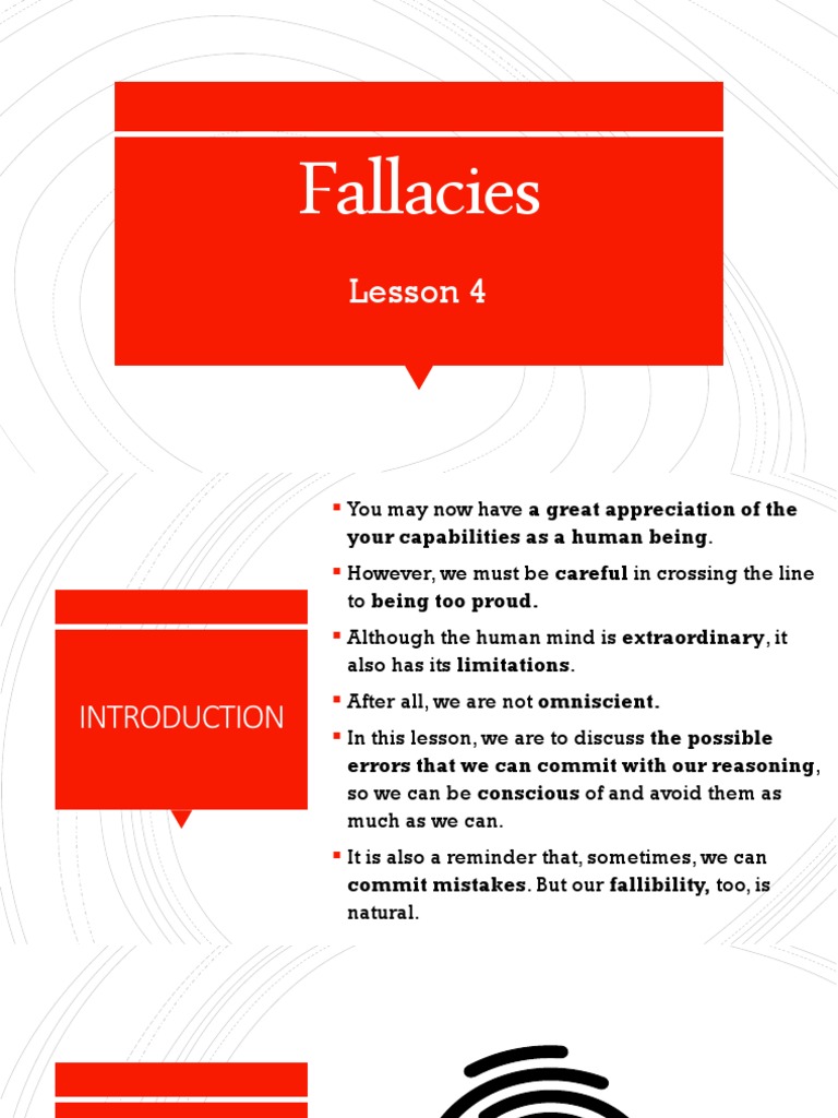 Fallacies | PDF | Fallacy | Argument