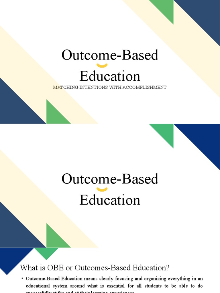 Understanding Outcome-Based Education | PDF | Teaching Method | Learning
