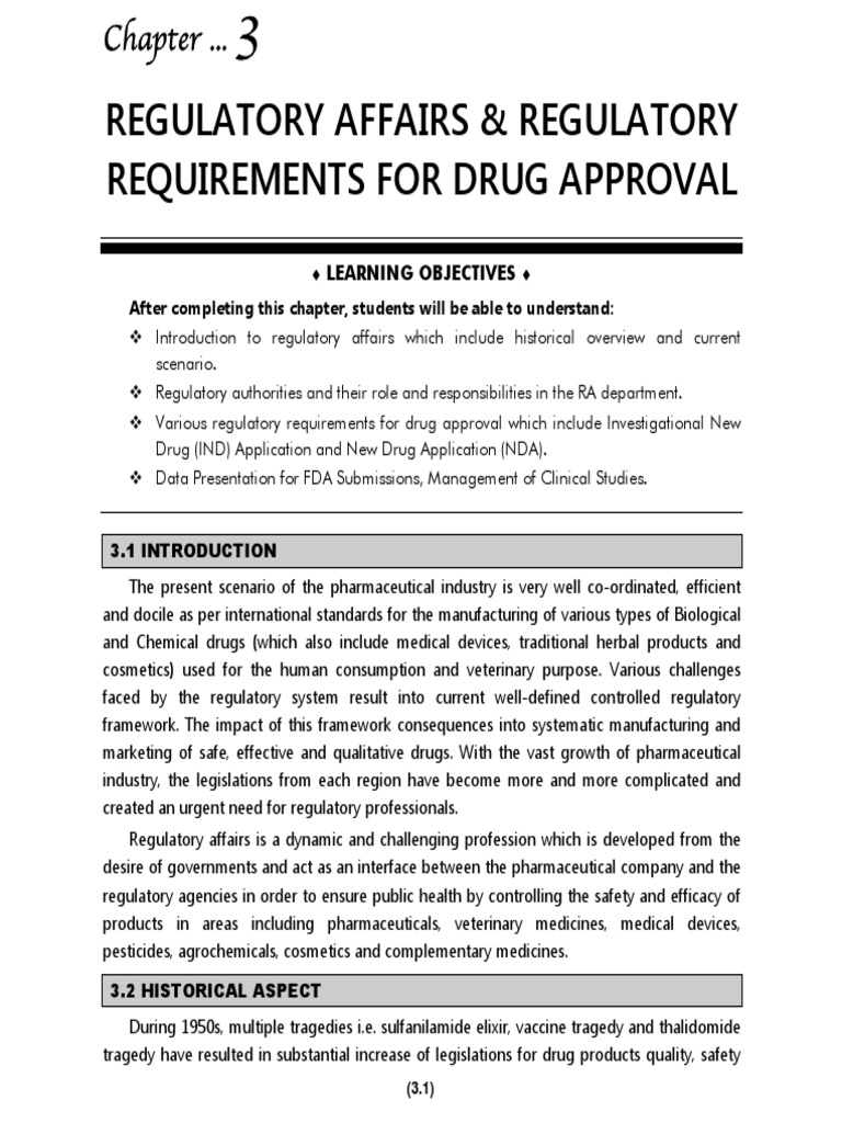 Regulatory Affairs & Regulatory Requirements | PDF | Pharmacology ...