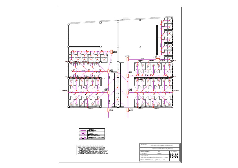 Plano de Instalaciones Sanitarias (Desague) | PDF