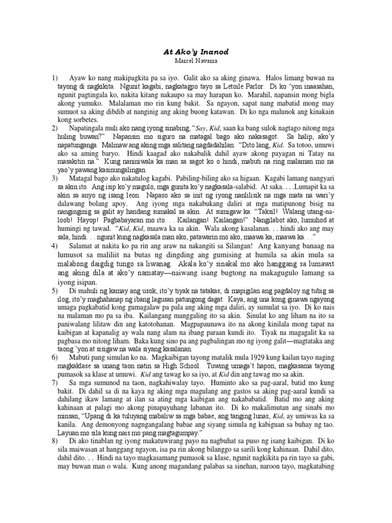 Ug Gianod Ako (At Akoy Inanod) Marcel Navarra PDF | PDF
