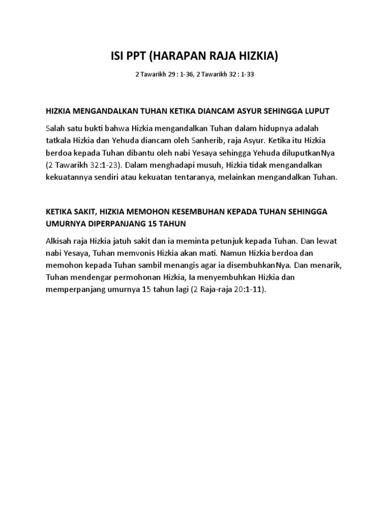 ISI PPT RAJA HIZKIA New | PDF